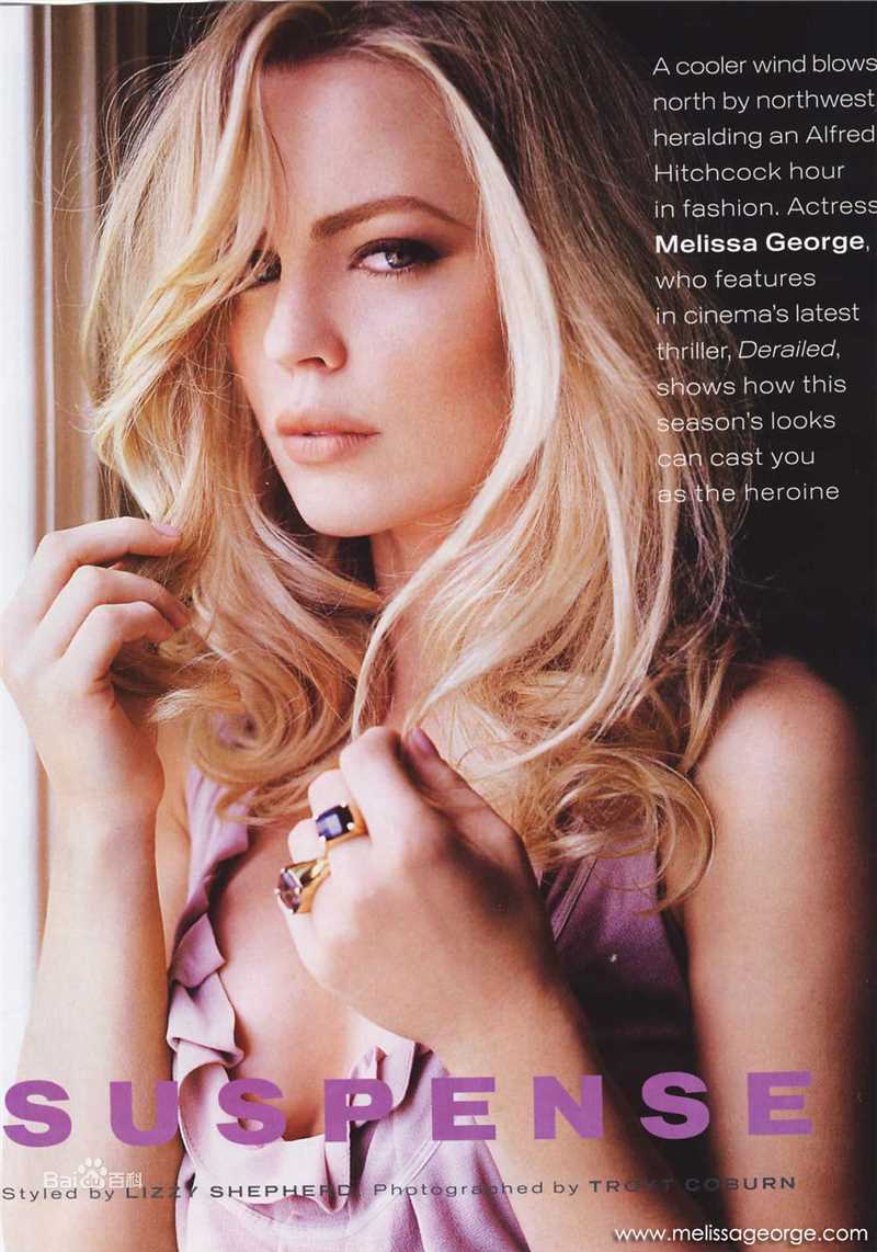 梅利莎·乔治(Melissa George)梅利莎杂志摄影-万佳直播吧