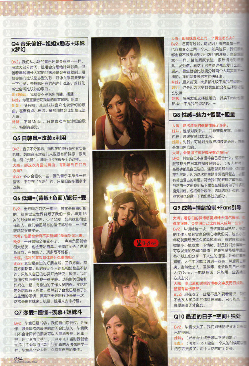 孙涵&孙雨、白纬芬&白纬玲(BY2)精选杂志图图册-万佳直播吧
